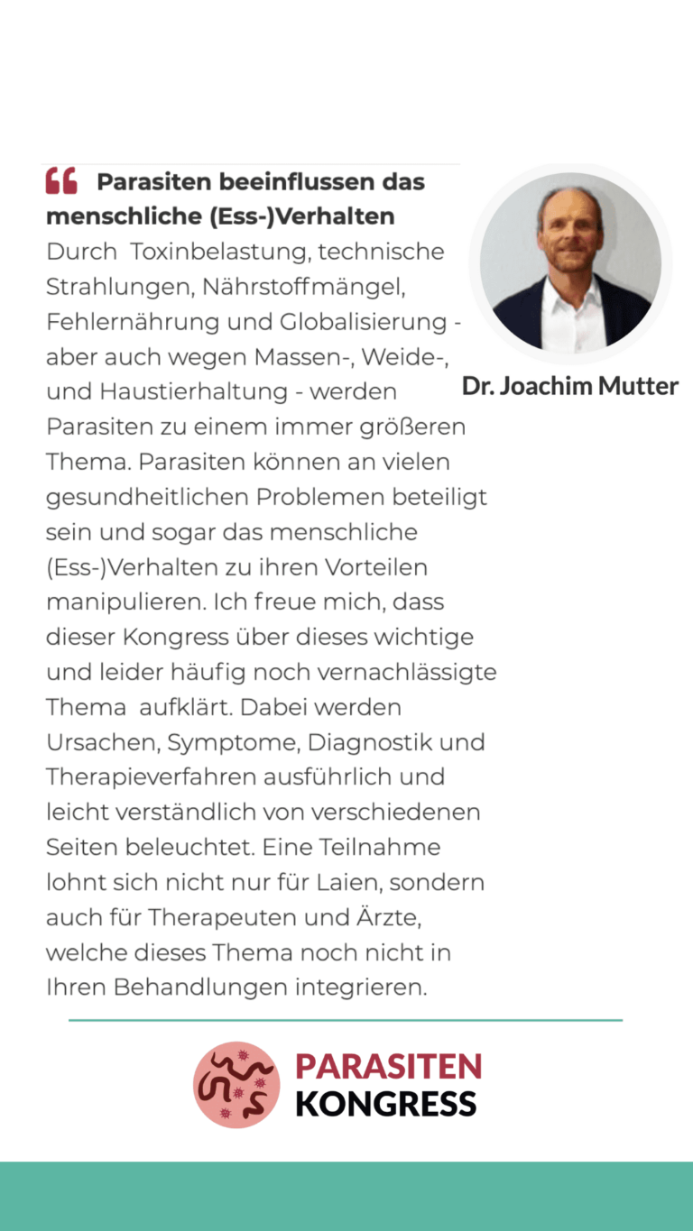 Parasiten Online-Kongress 2024 - Infos & Anmeldung